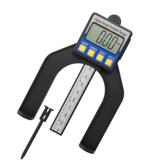 HOMEMAXS LCD Height Calipers Digital Depth Gauge for Router Table Black ...