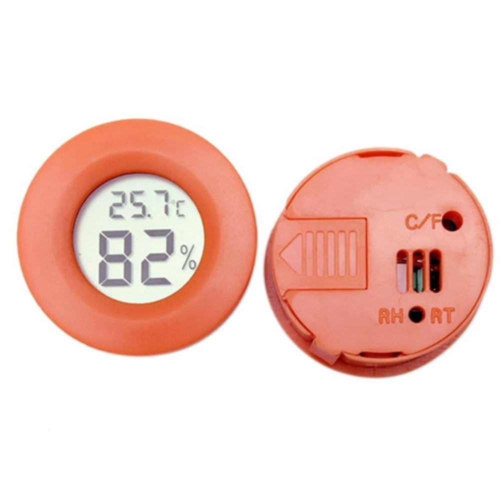HOMEMAXS LCD Round Shape Mini Humidity Temperature Meter Hygrometer ...