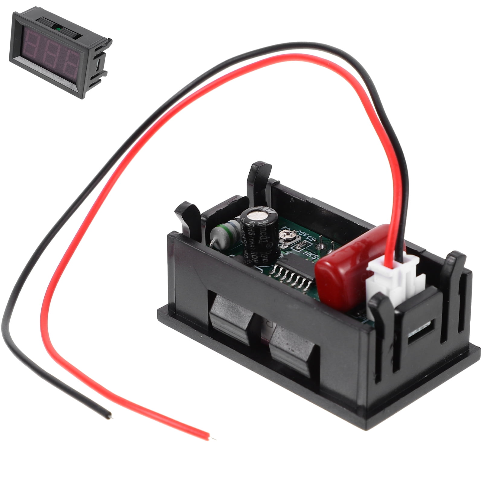 HOMEMAXS LED Digital Voltmeter AC Voltage Gauge Head Supply Electrical ...