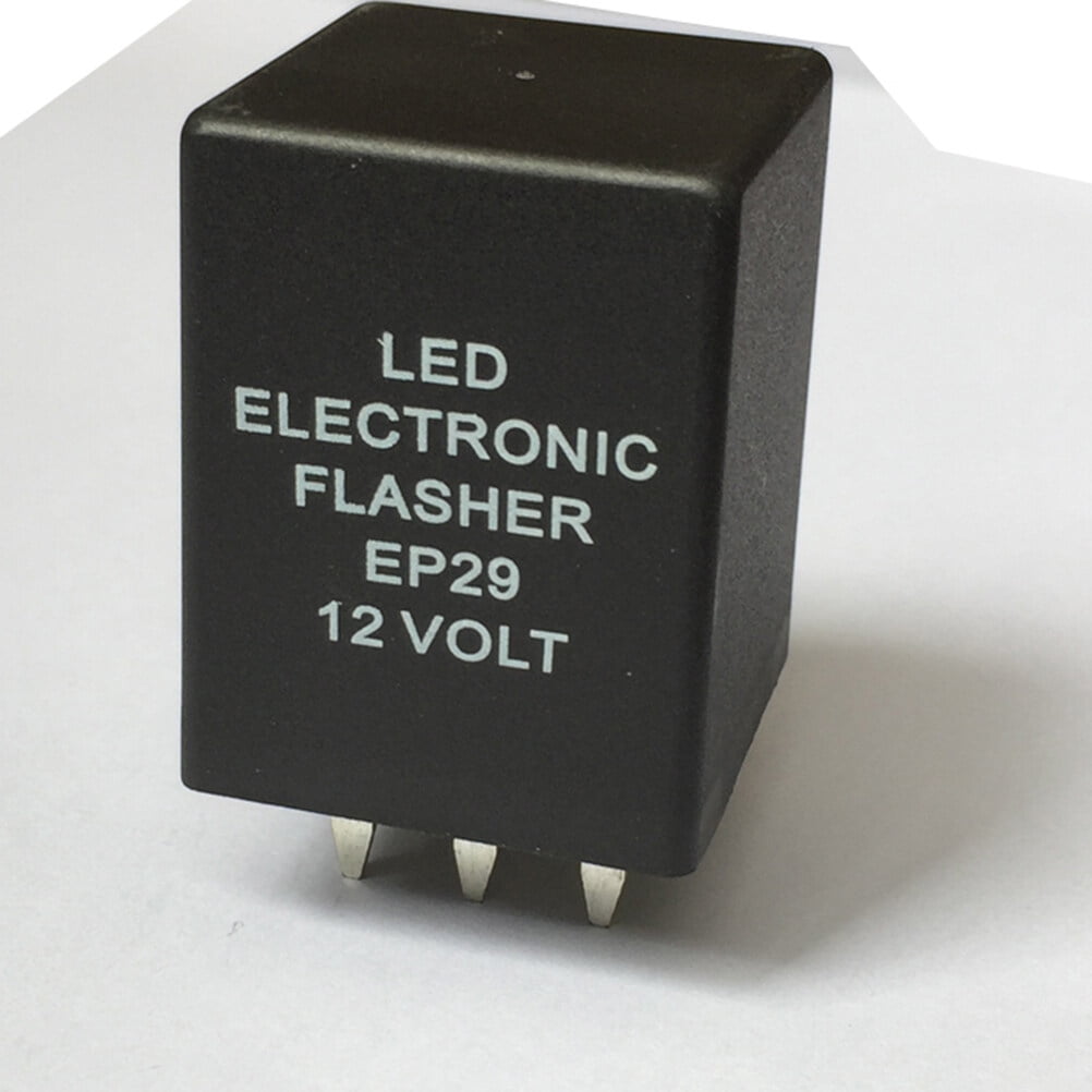 HOMEMAXS LED Flasher Relay for Car Use 4 Pin Electronic 12V Black ...