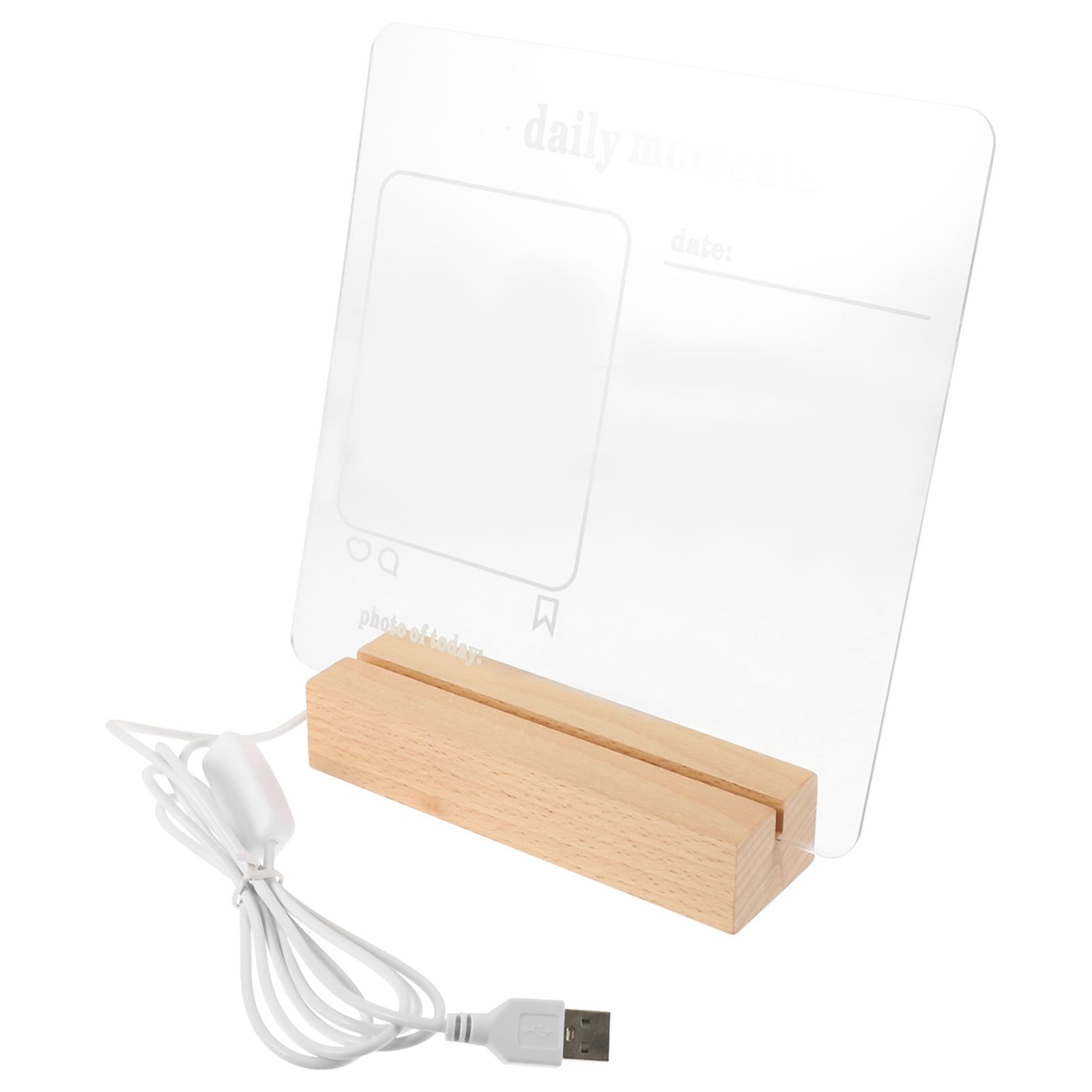 HOMEMAXS LED Glow Board Whiteboard with Lights Office Miss - Walmart.com