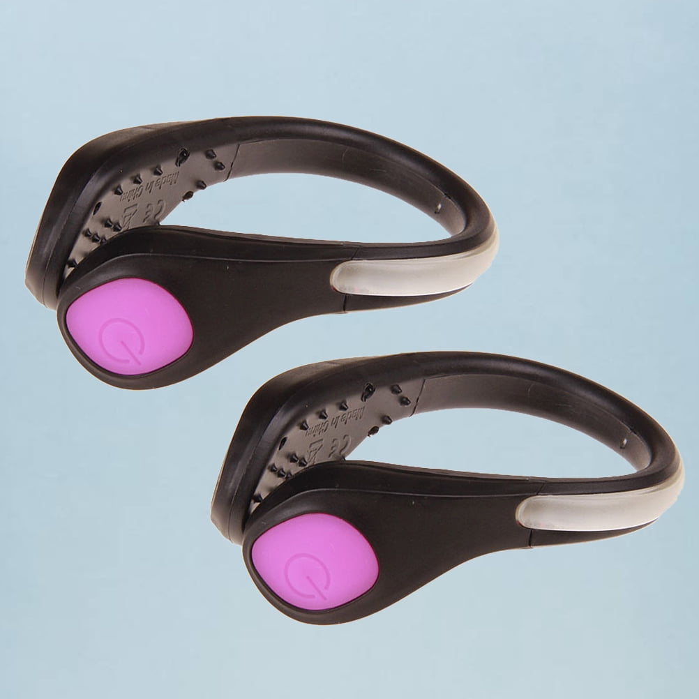HOMEMAXS LED Shoe Clip Lights for Night Running Pink Plastic Weather ...