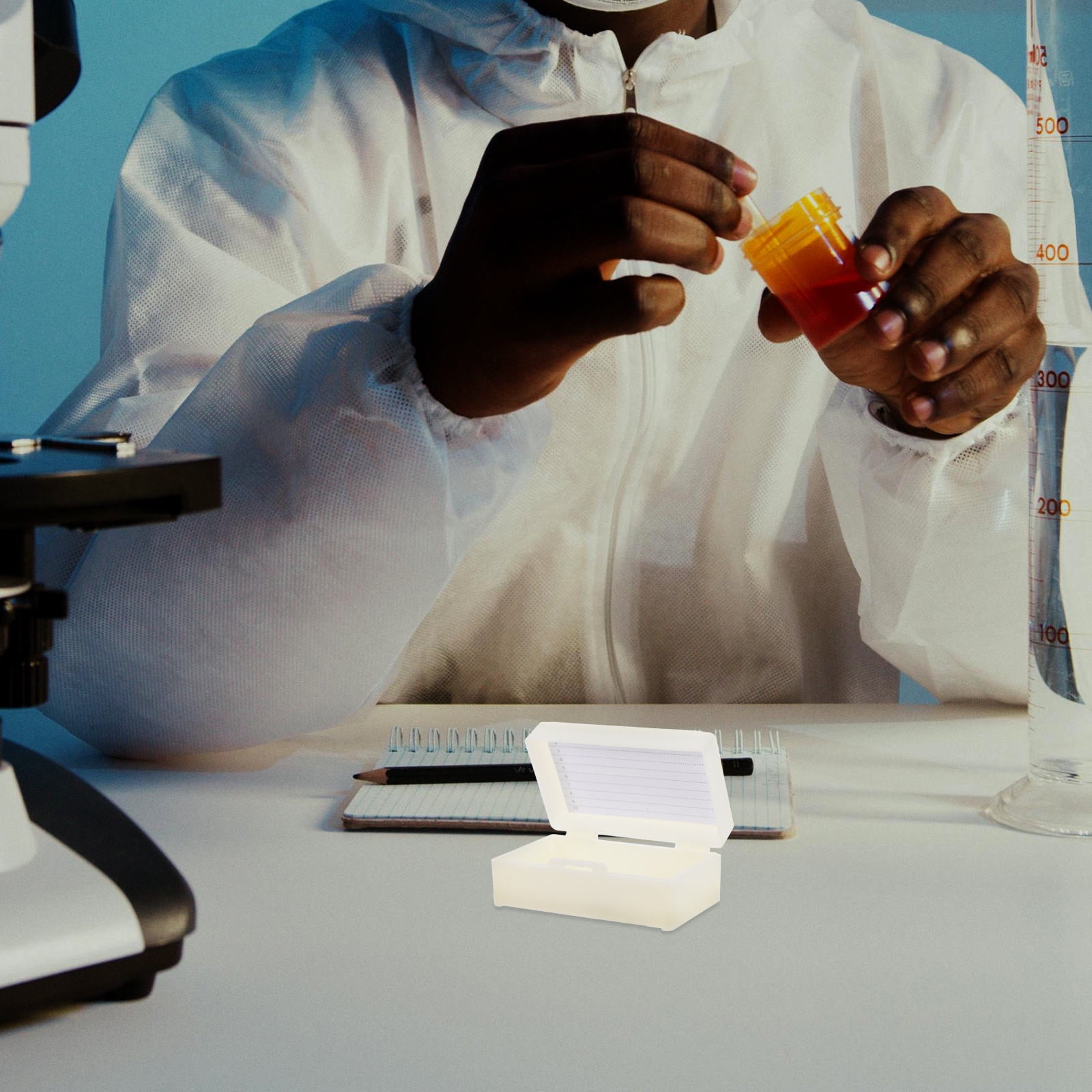 HOMEMAXS Laboratory Slides Storage Box Paper Tissue Section Box With ...