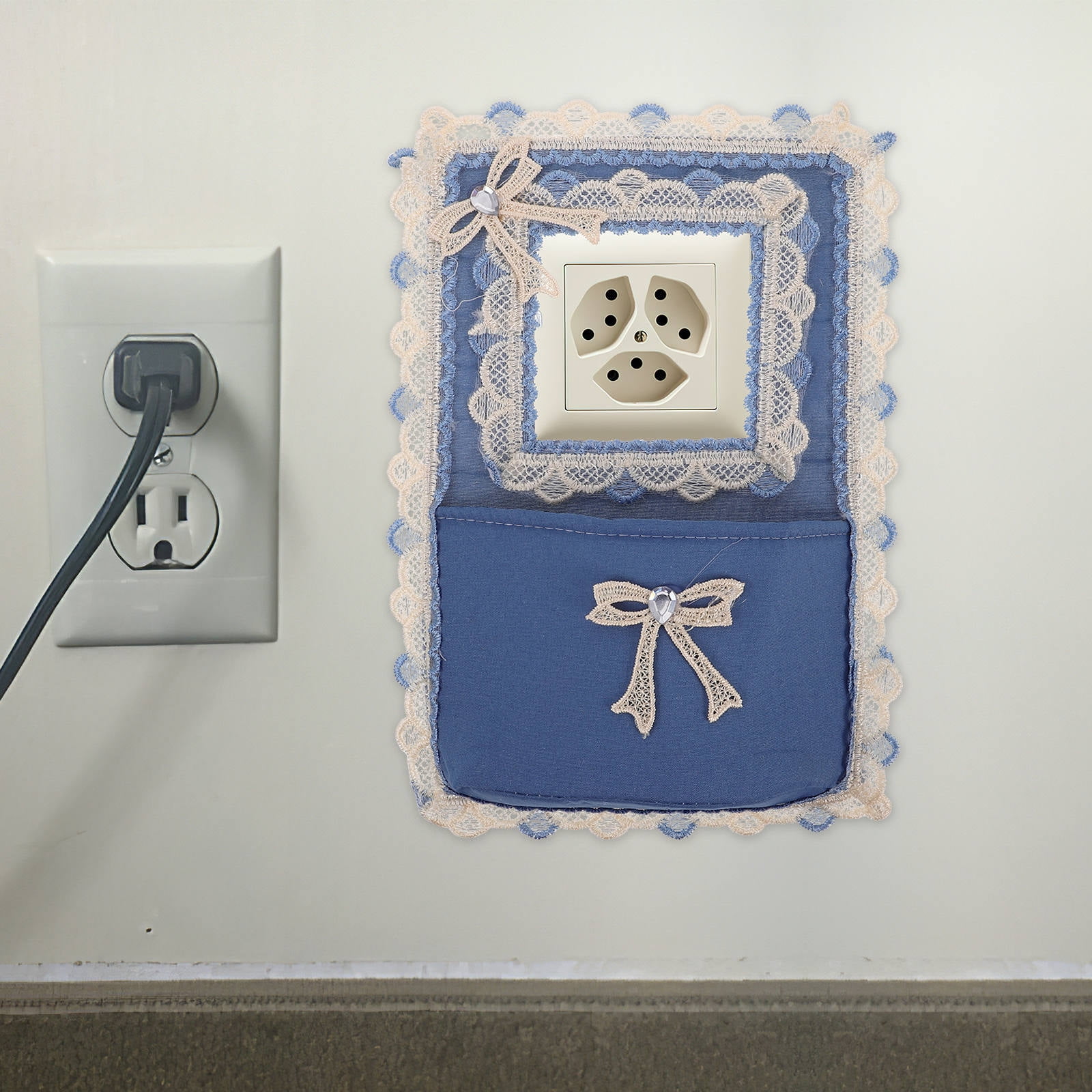 HOMEMAXS Lace Switch Sticker Foral Lace Wall Sticker Light Switch Decor ...