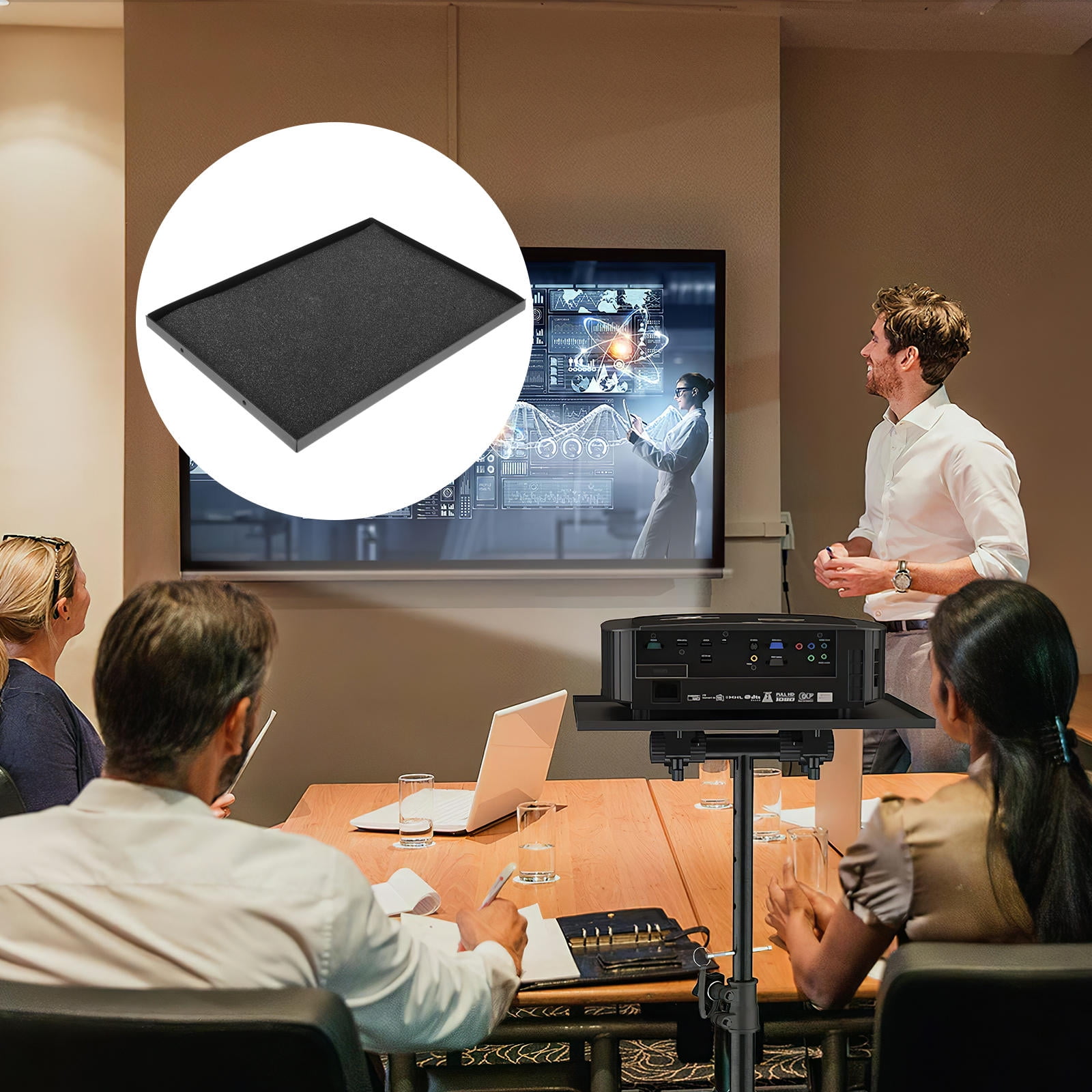 HOMEMAXS Laptop Pallet Projector Tray Tripod Stand Mount Utility ...