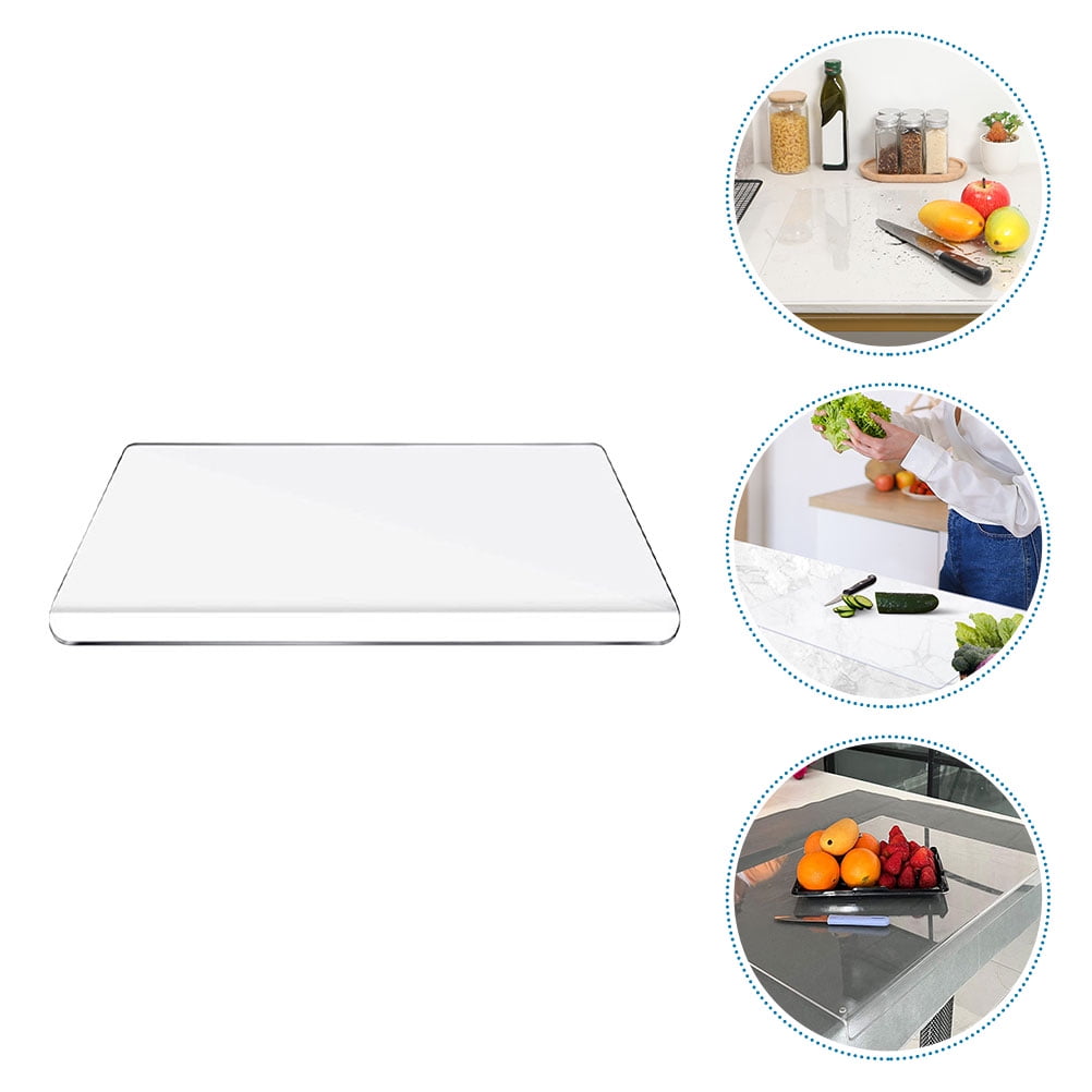 HOMEMAXS Large Acrylic Cutting Board for Kitchen with NonSlip Bottom ...