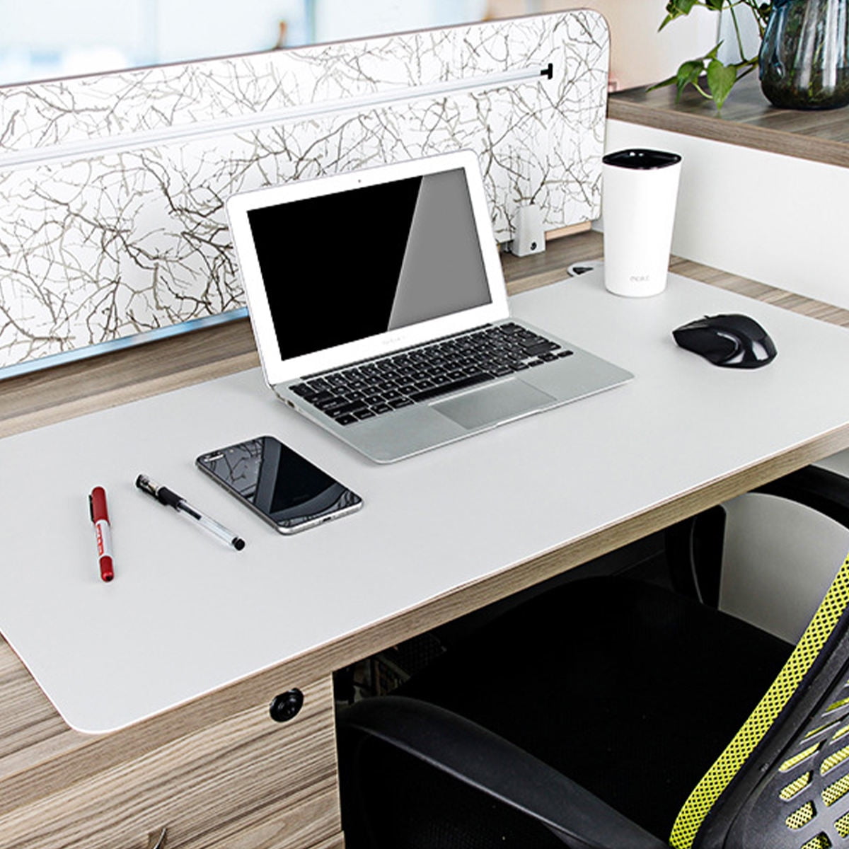 HOMEMAXS Large Computer Table Mat with PU Material and Double-sided ...