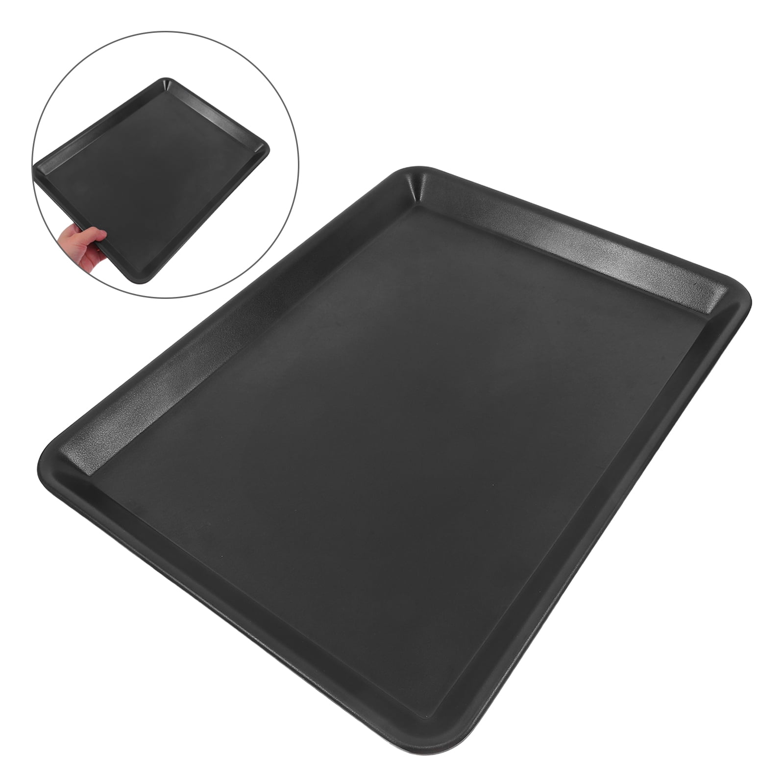 HOMEMAXS Large Plastic Serving Tray Reusable Rectangular Party Platter ...