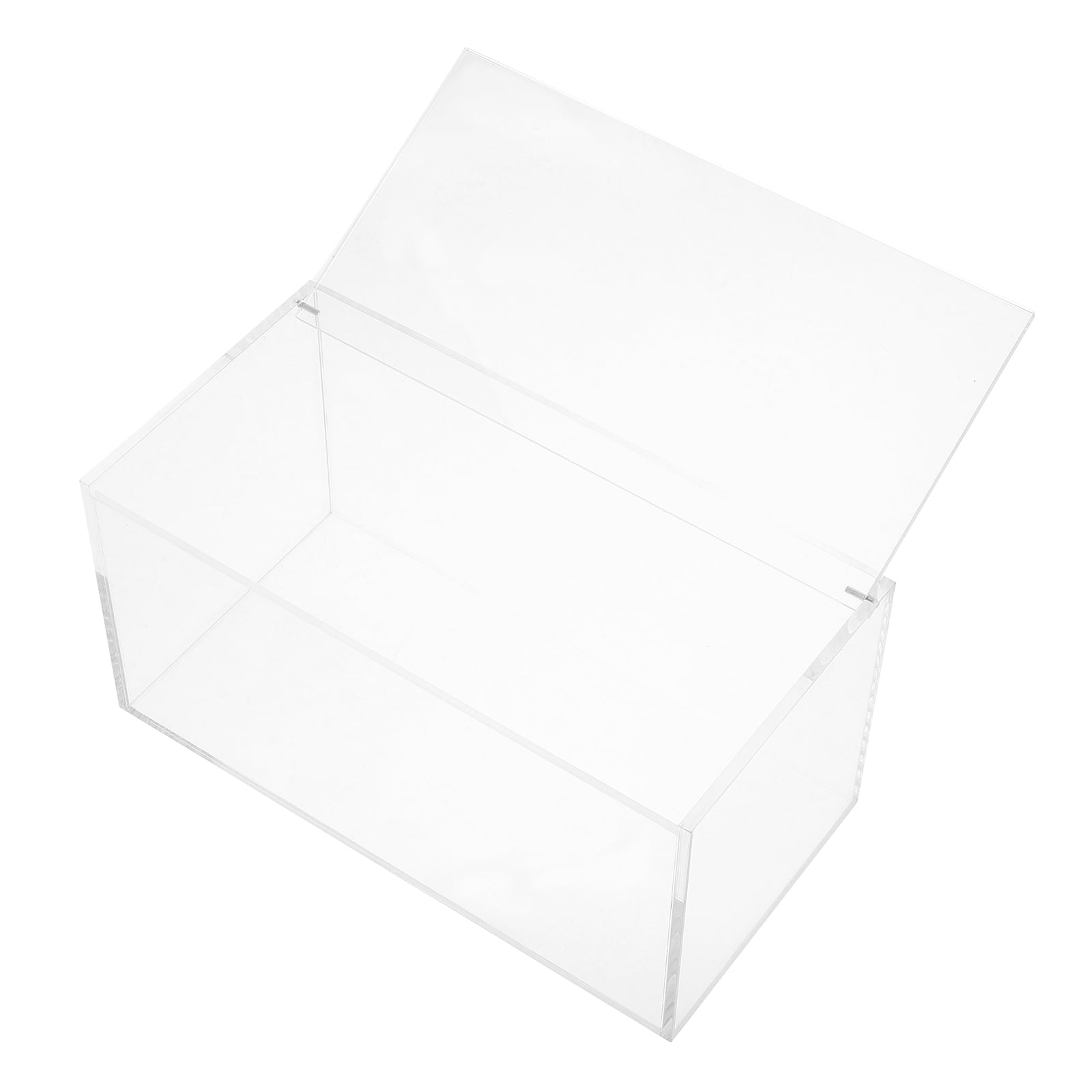 WEUVEB Acrylic Clear Box With Lid 1Set 8X4X4In - Walmart.com