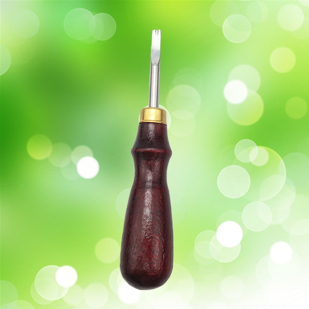 HOMEMAXS Leather Beveler Cutter with Wood and Metal Handle for Craft ...