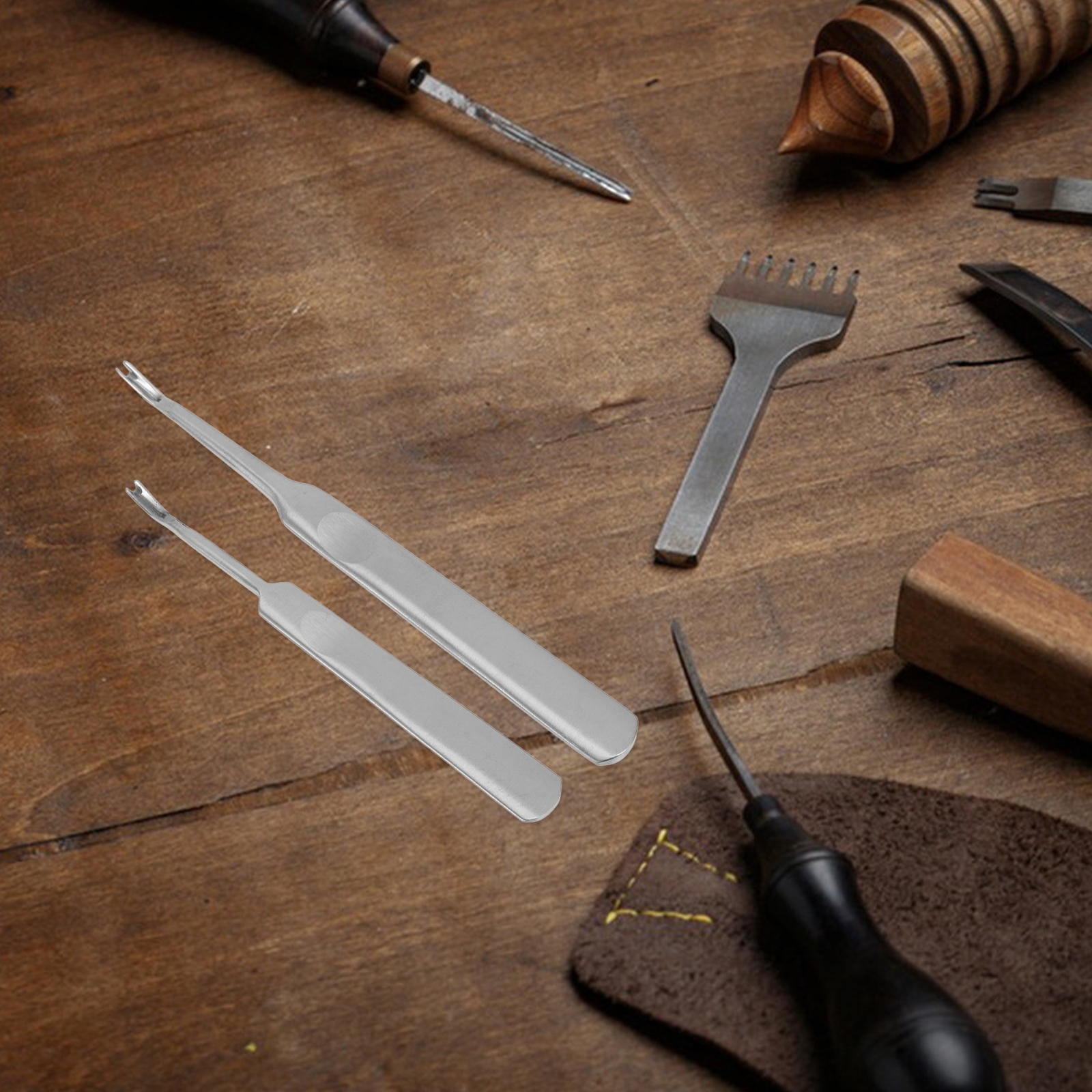 HOMEMAXS Leather Grooving Tool in Silver for Precise Leatherworking ...