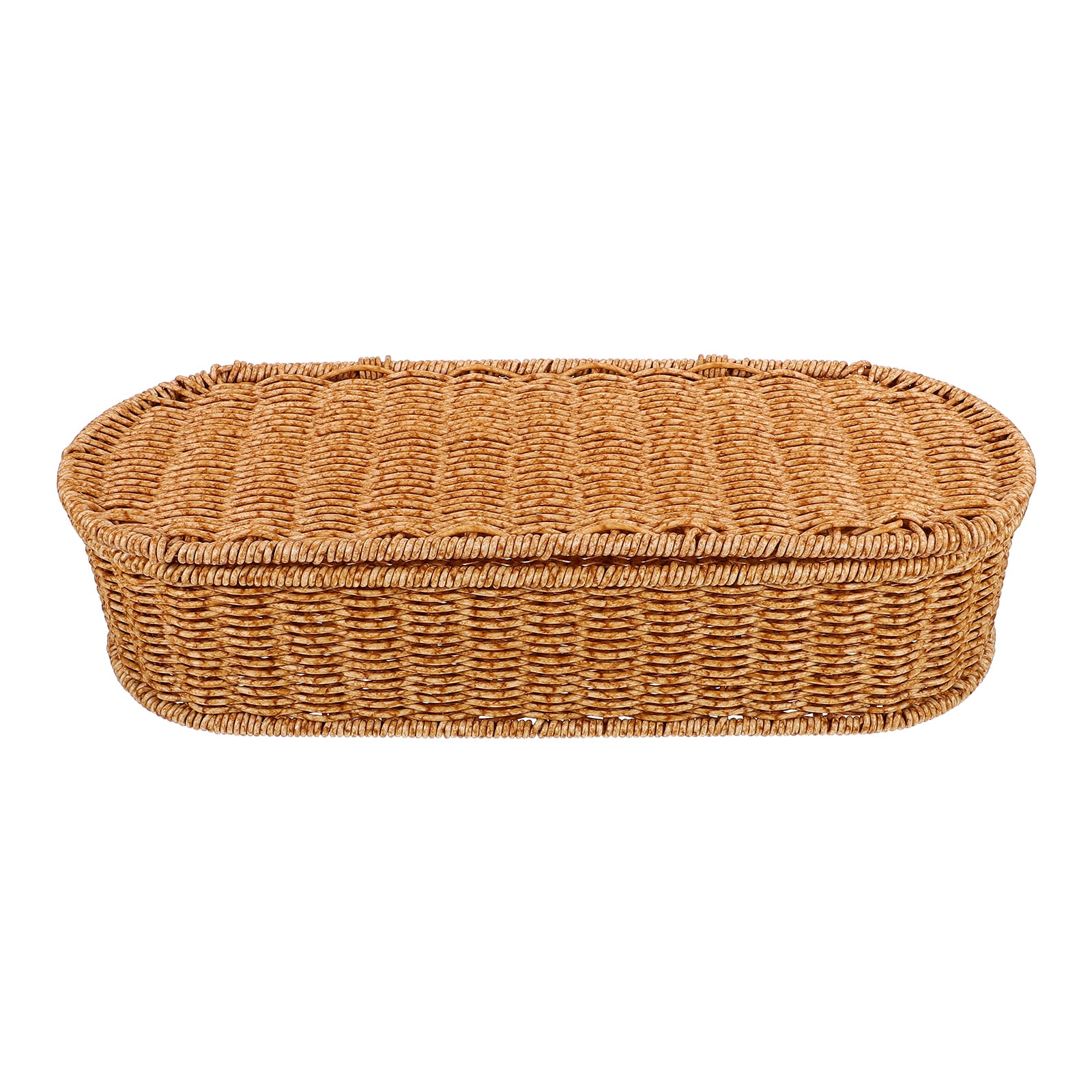 HOMEMAXS Lidded Woven Box Imitation Rattan Organizer Box Gift Wine ...