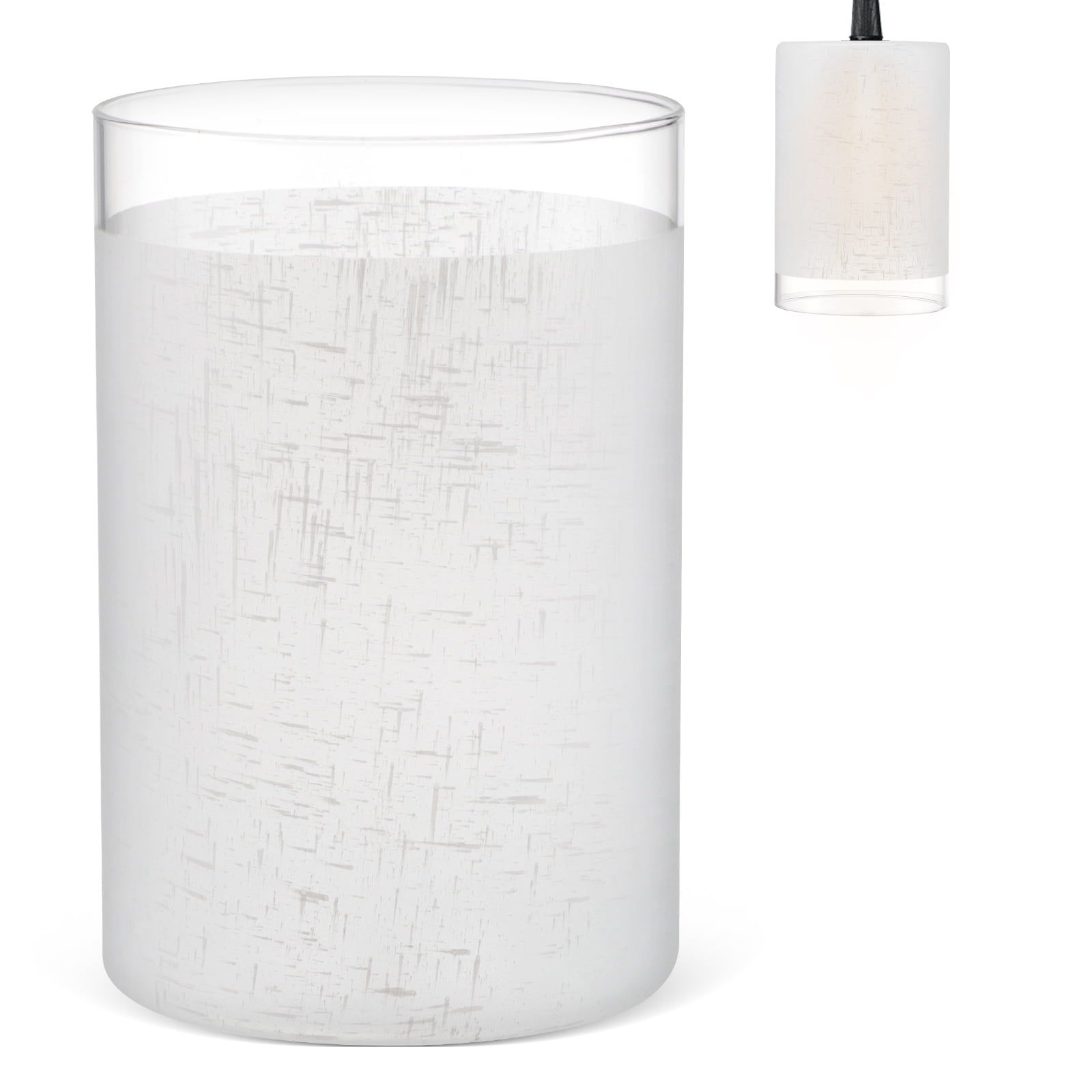 HOMEMAXS Light Fixture Replacement Shades Floor Lamp Glass Cover Replacement Pendant Shade Cover ...