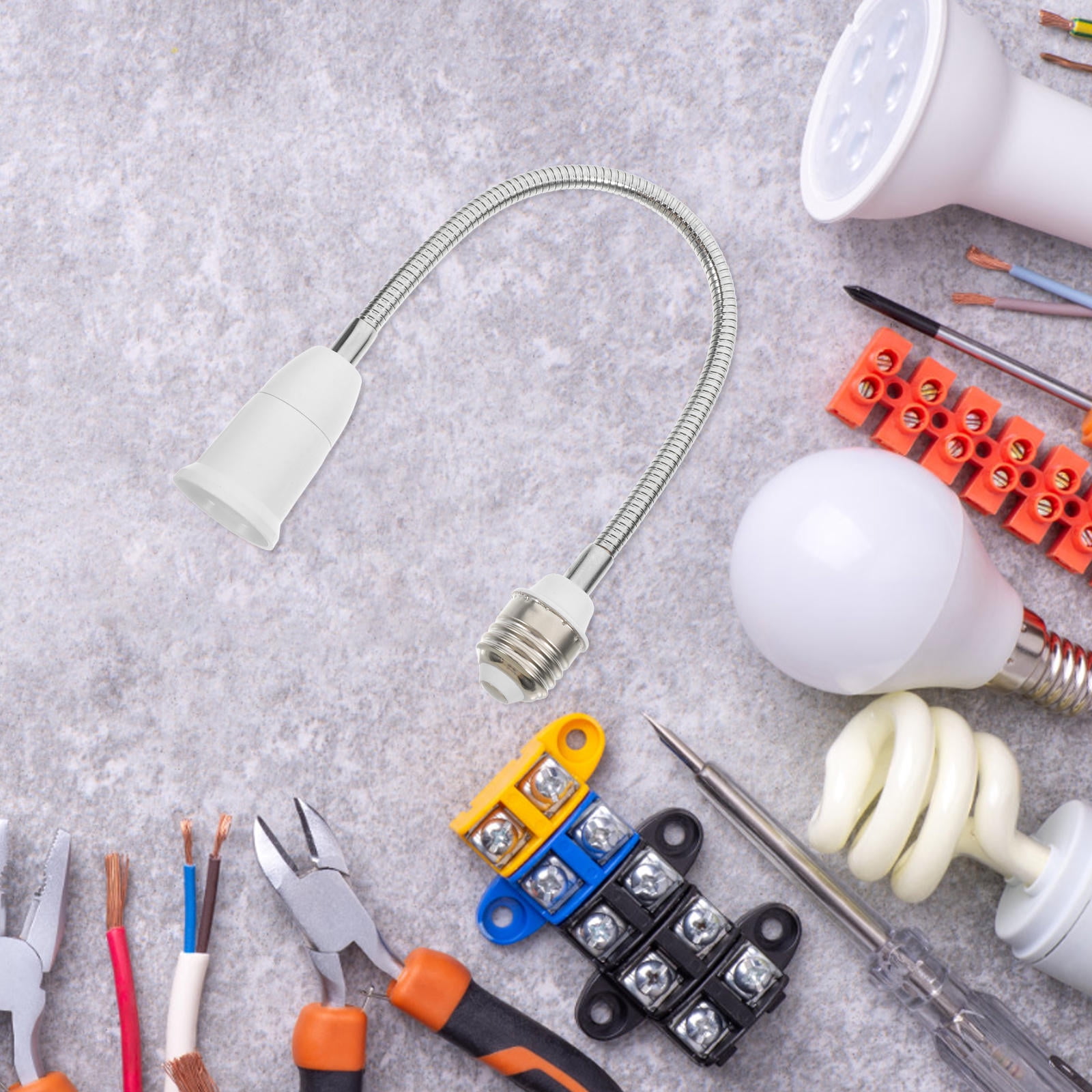 HOMEMAXS Light Socket Extender E27 Light Bulb Socket Adapter Flexible ...