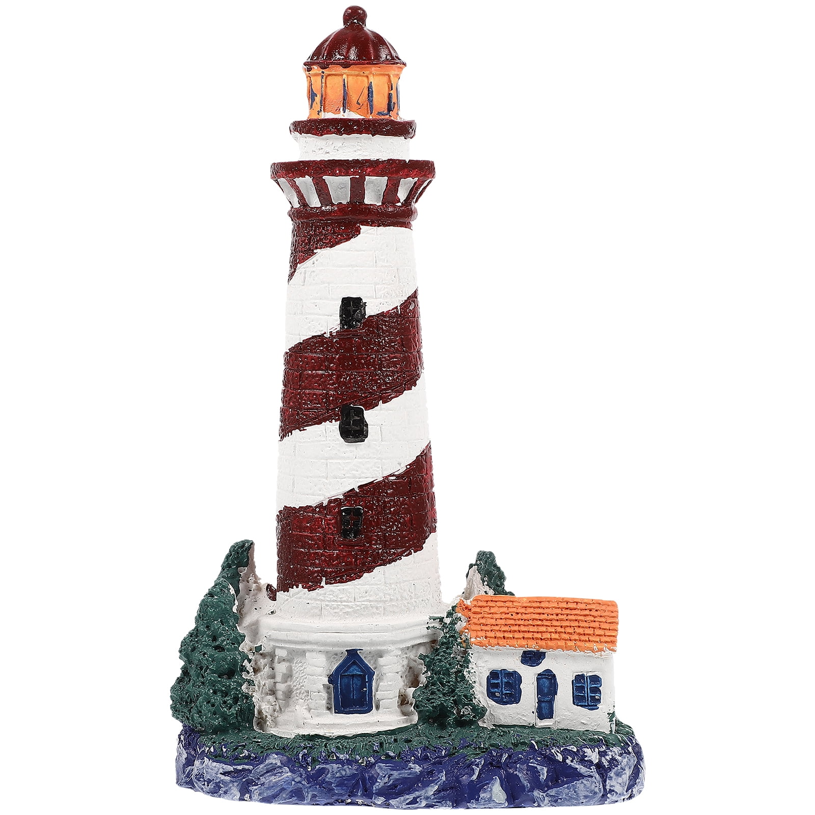 HOMEMAXS Lighthouse Model Landscaping Lighthouse Decor Small Lighthouse ...