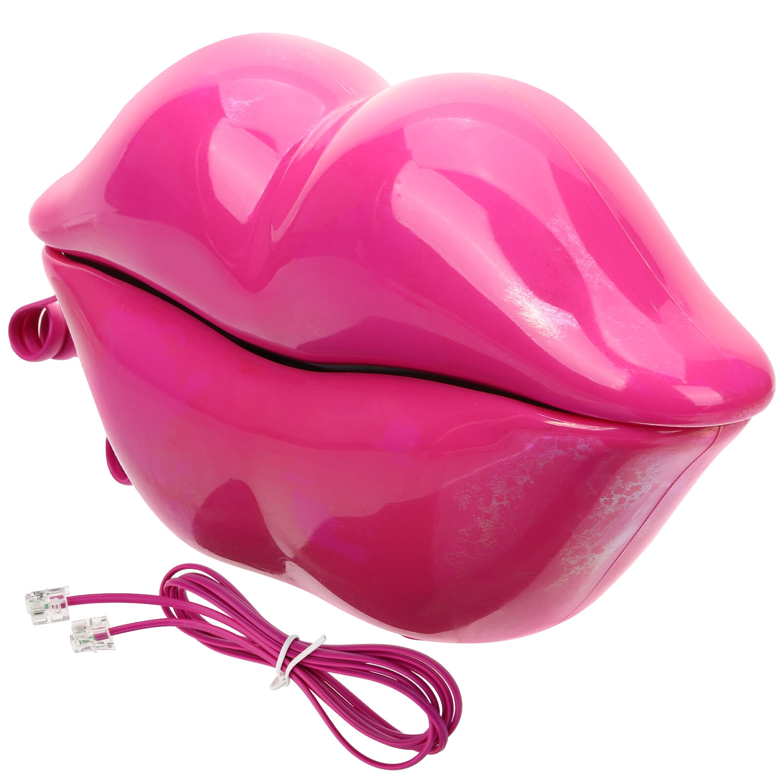 HOMEMAXS Lip Phone Novelty Lip Shaped Corded Phone Landline Telephone ...