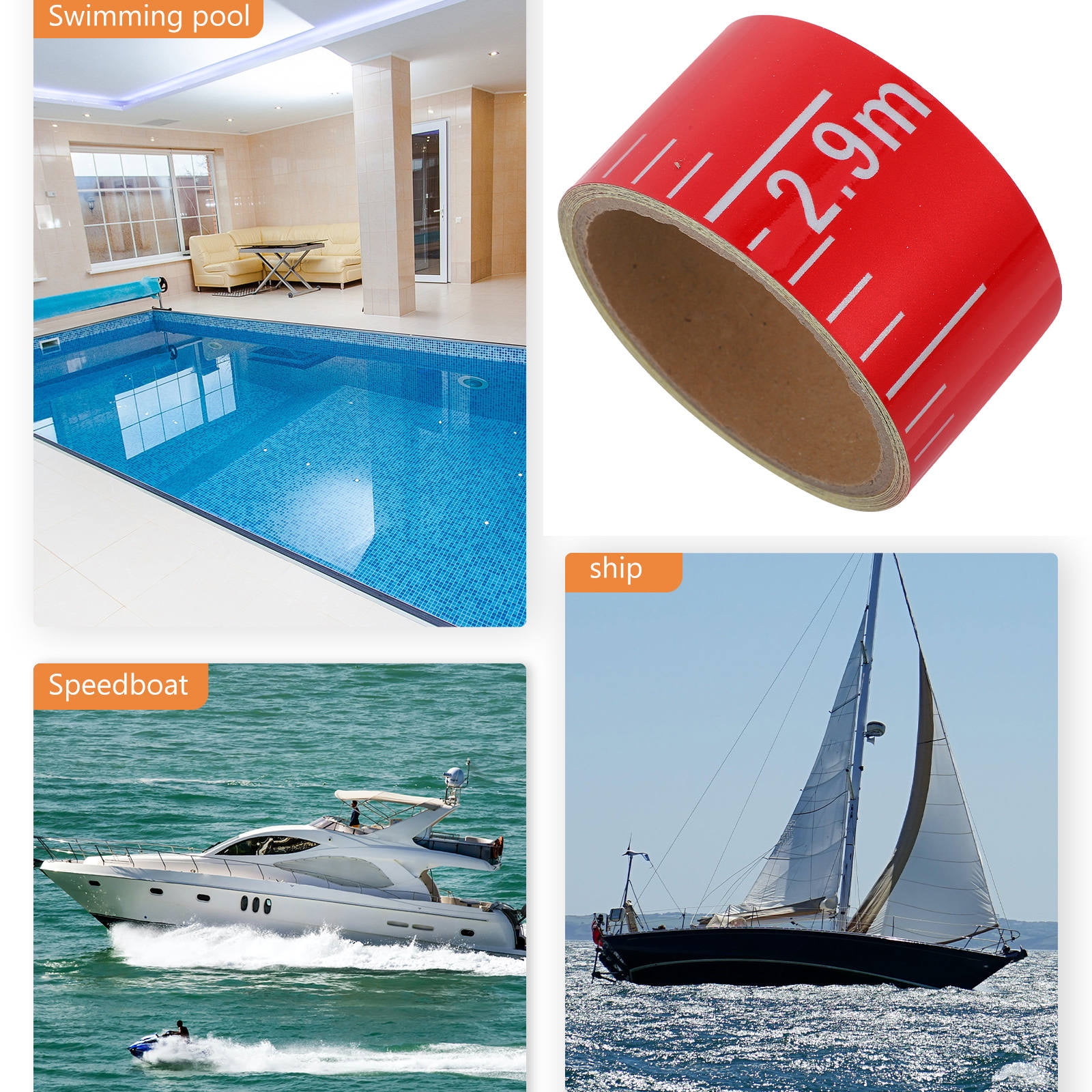 HOMEMAXS Liquid Level Scale Sticker Adhesive Measuring Sticker Water ...