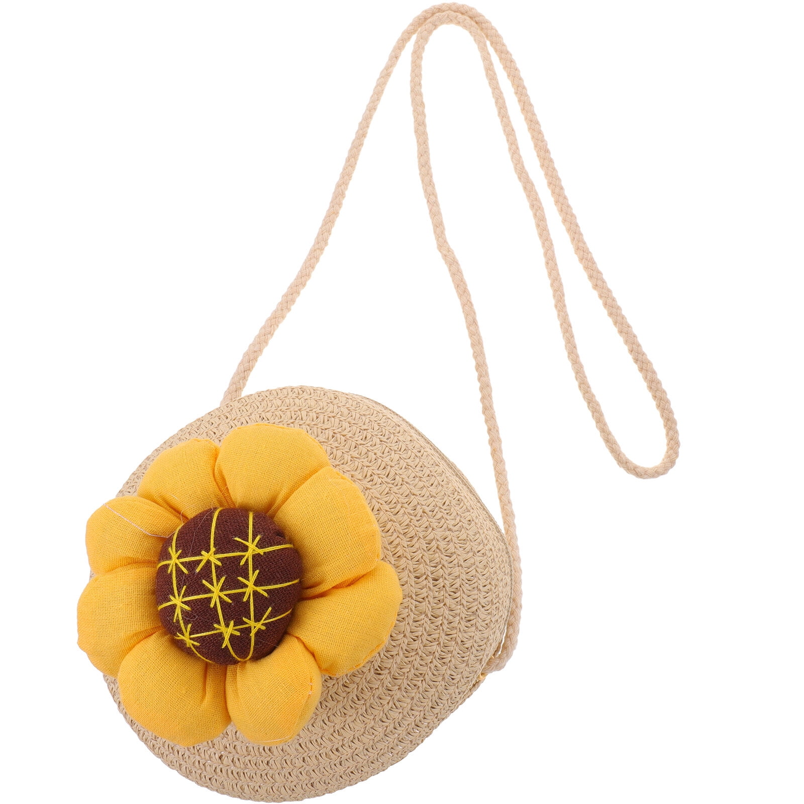 HOMEMAXS Little Girls Straw Cross-body Purses Summer Straw Shoulder ...