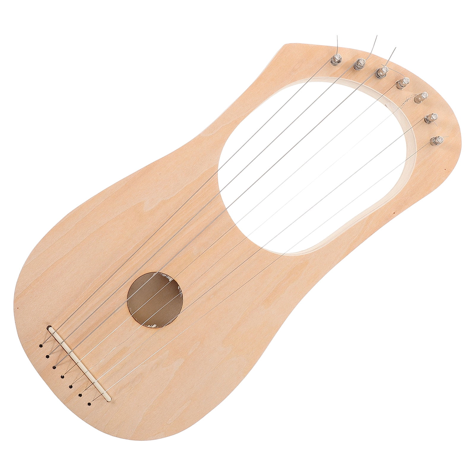 HOMEMAXS Lyre Harp Craft Kit with 7 Strings DIY Wooden Instrument ...