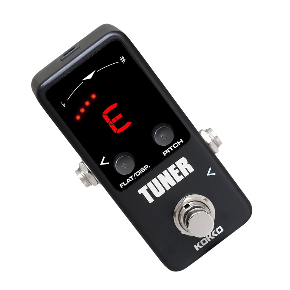 HOMEMAXS MINI Chromatic Dual Mode Guitar Tuner Pedal with LED Display ...