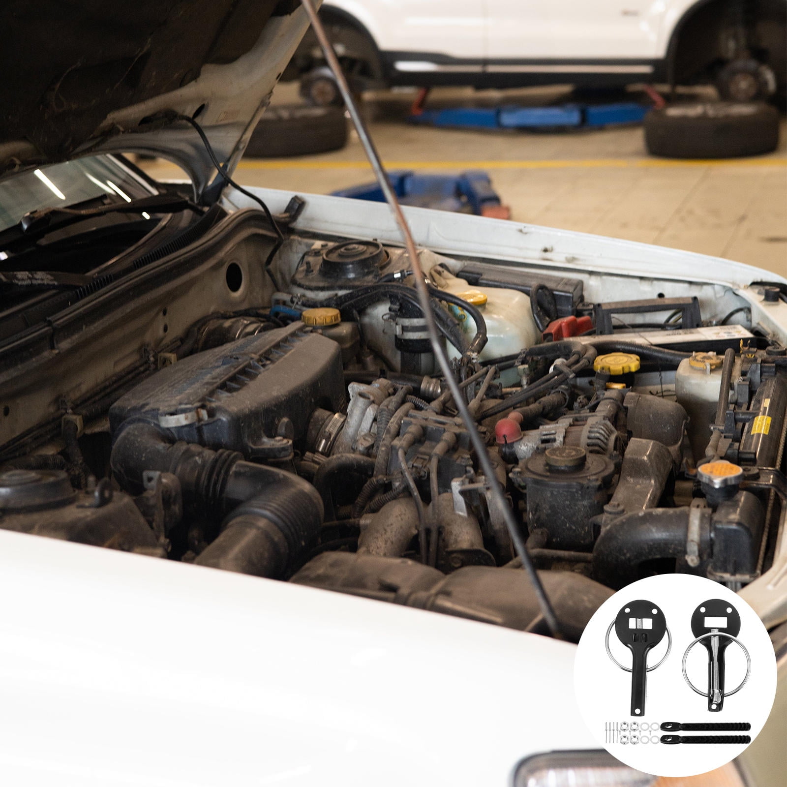 HOMEMAXS MLINS 1 Set Universal Hood Locks for Car Racing Modified Hood ...