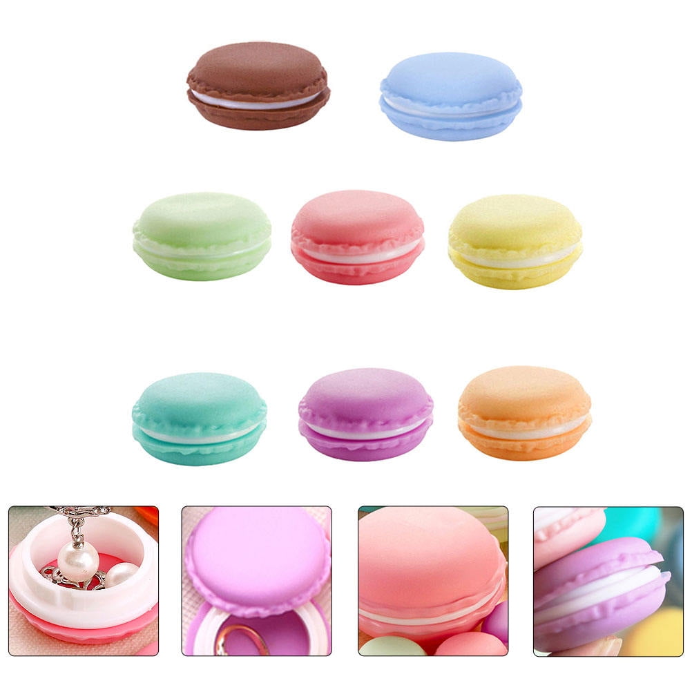 Macaron Shaped Jewelry Storage Boxes in Assorted Colors Made of Durable ...
