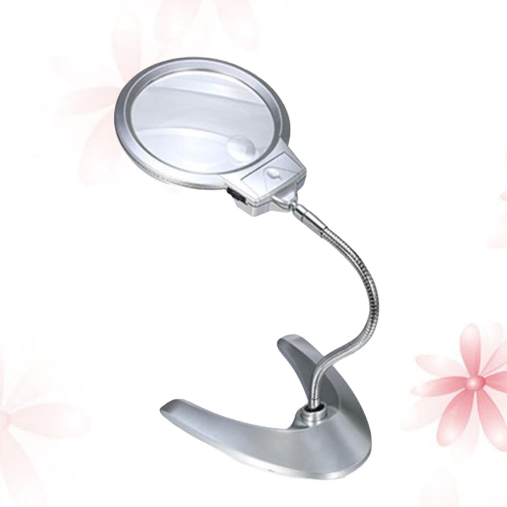 HOMEMAXS Magnifier LED Light Magnifying Glass Lamp Black Desk Monitor ...