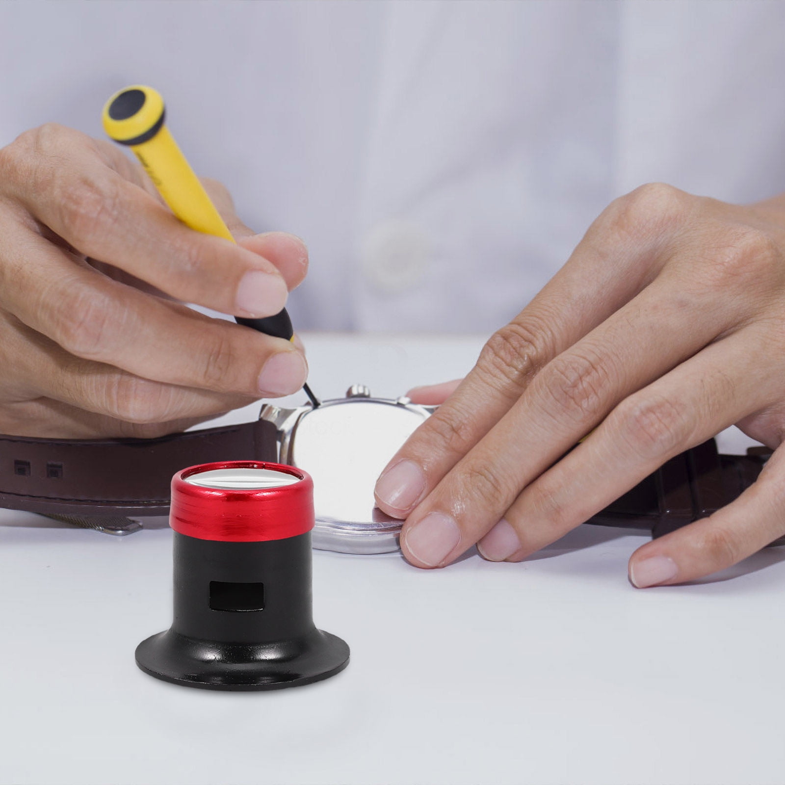 HOMEMAXS Magnifying Glass Sturdy Watch Loupe Magnifying Glass Jewelers ...