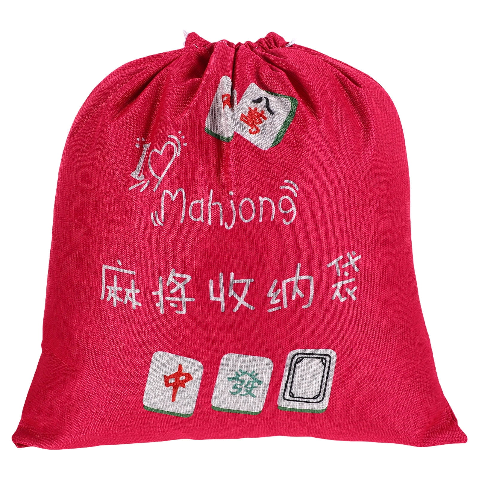 HOMEMAXS Mahjong Storage Pouch Canvas Drawstring Bag For Mahjong Tiles ...