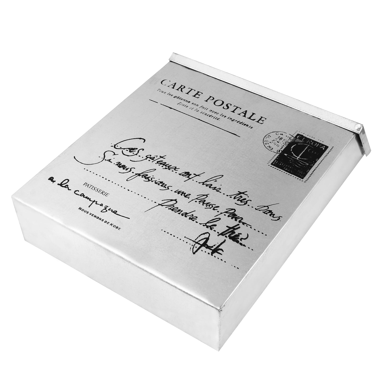 HOMEMAXS Mail Boxes Outdoor Retro Tin Mailbox Easy Installation ...