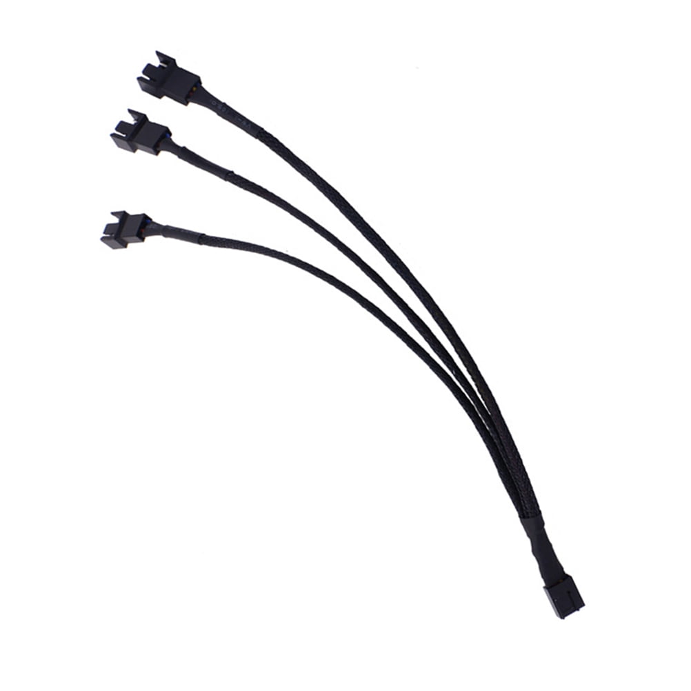 PWM Fan Hub Cable for PC with Extension Black Plastic and Metal ...