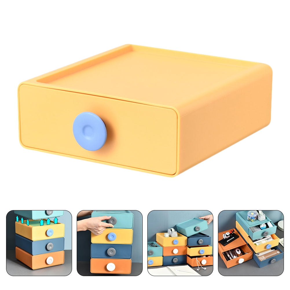 MOKKHNB Drawer Type Storage Box Simple PP 1Set For Office Use - Walmart.com