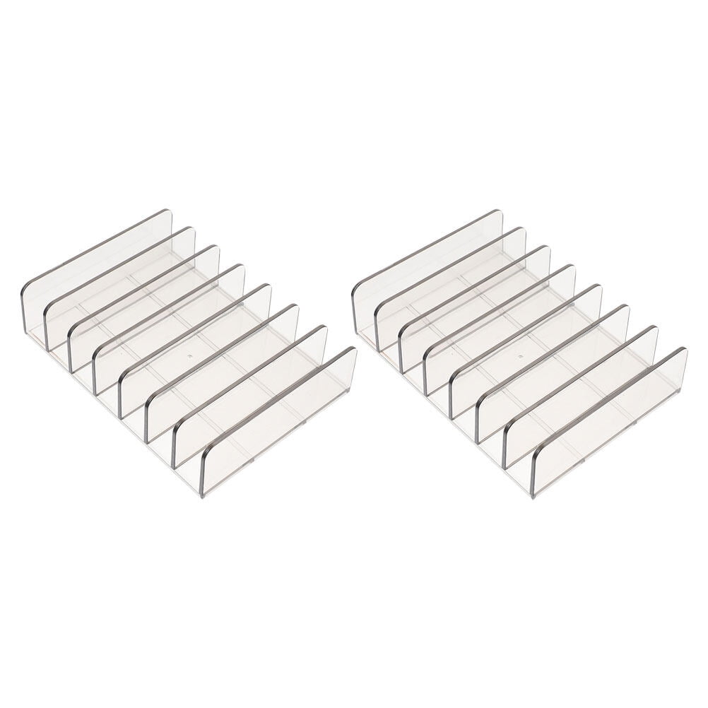 HAMPPLIES Makeup Organizer Tray Grey Dressing Table 2Pcs 6.68x4.72x1 ...