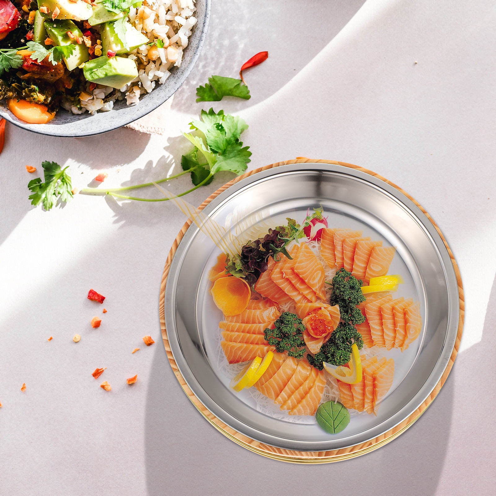 Making Sushi Bibimbap Wooden Barrel Rice Bucket Japanese Food Container ...