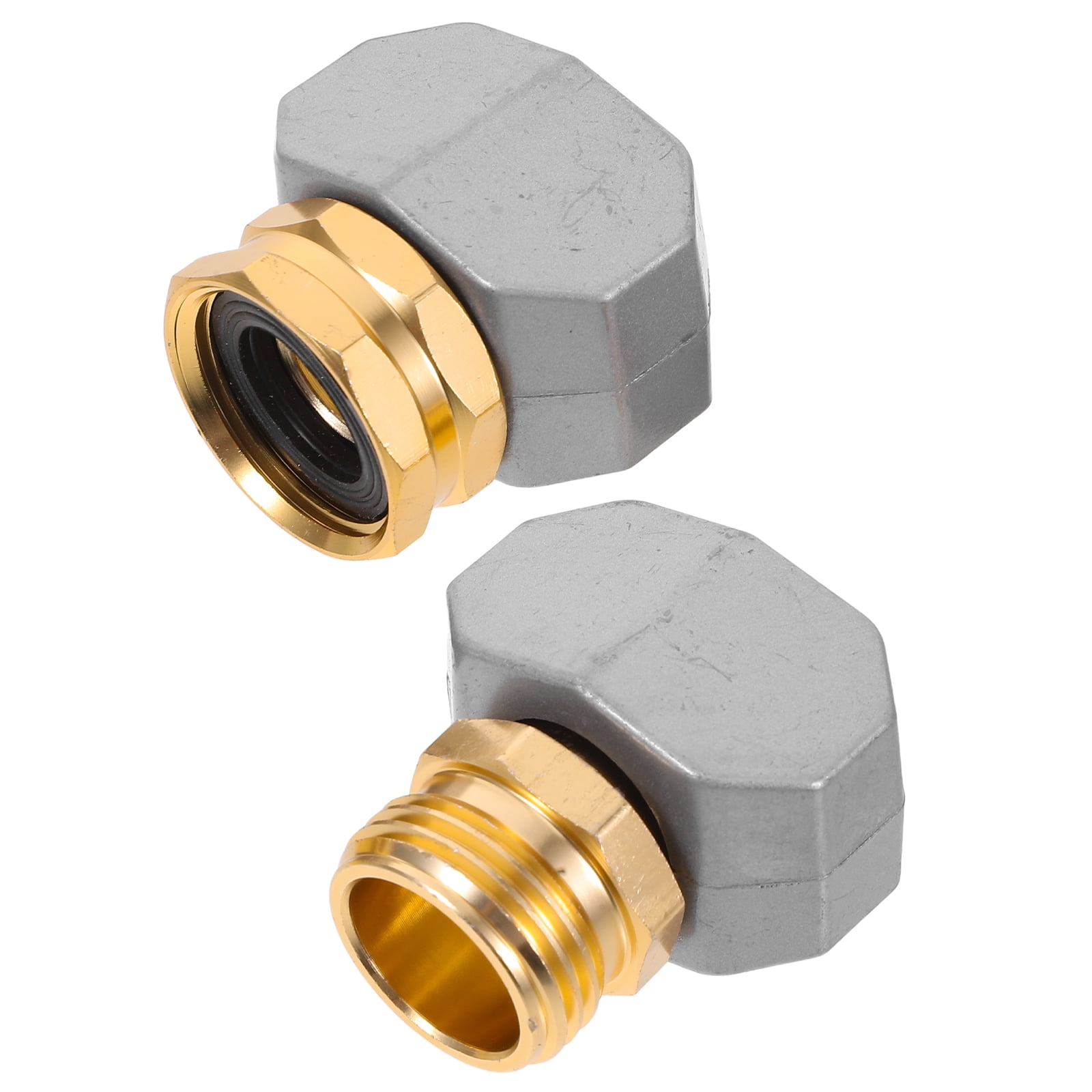 HOMEMAXS Male Garden Hose Plug Replacement Threaded Snap Barrettes Grey ...