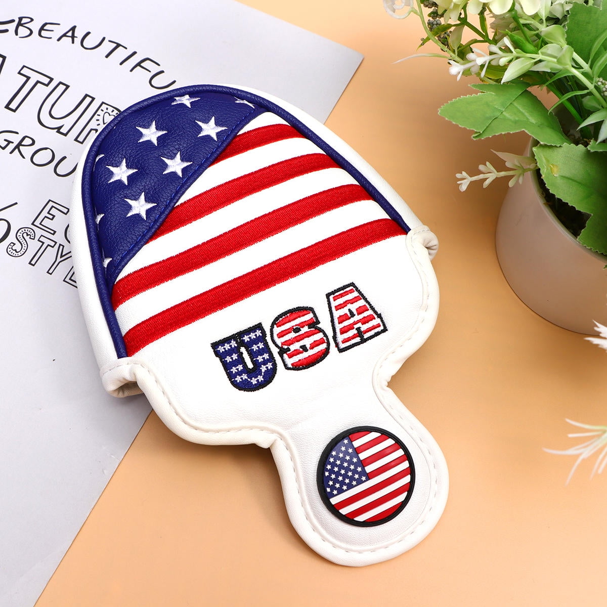 MOKKHNB Golf Mallet Putter Headcover Assorted Color 1Set 5.5x4.3x1.2 ...