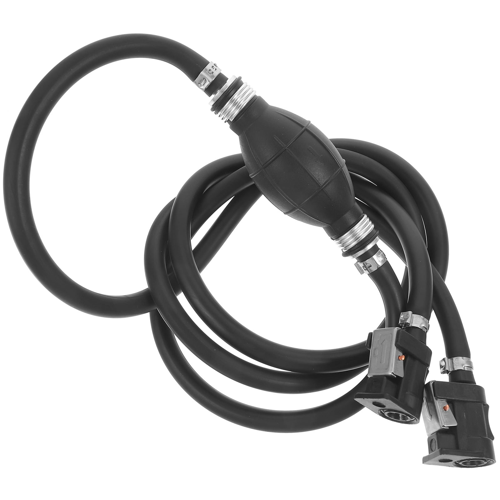 HOMEMAXS Manual Rubber Oil Pump Hose for Car Use Black Versatile Liquid ...