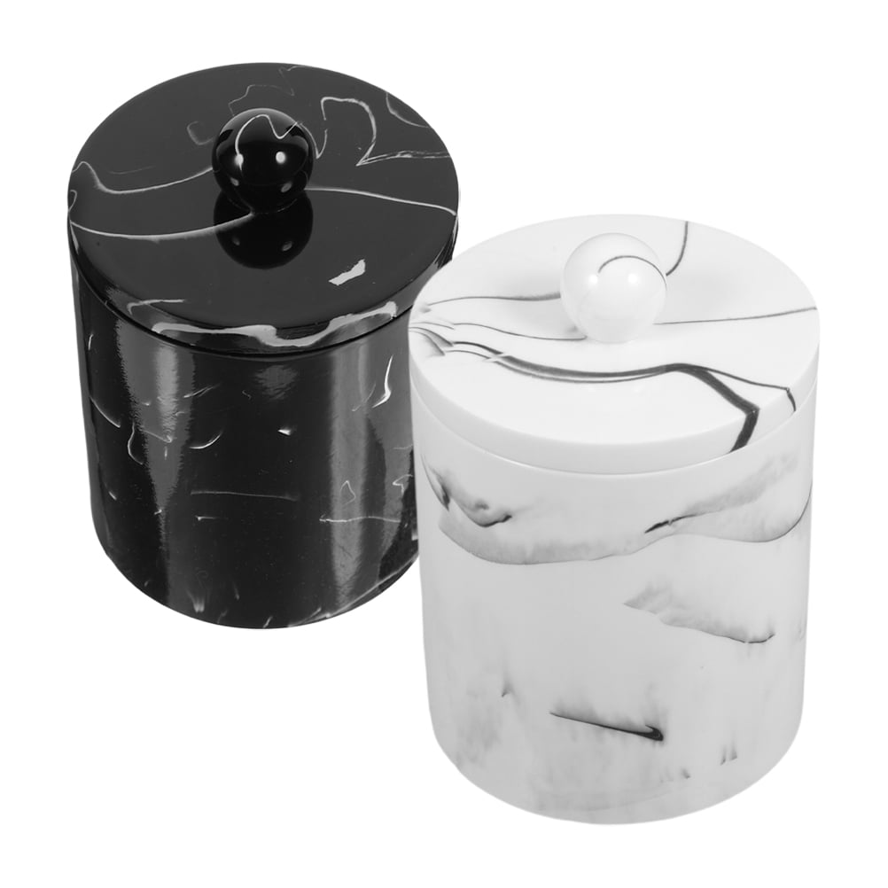 HOMEMAXS Marble Pattern Toothpick Holder with Lid for Storage Portable ...