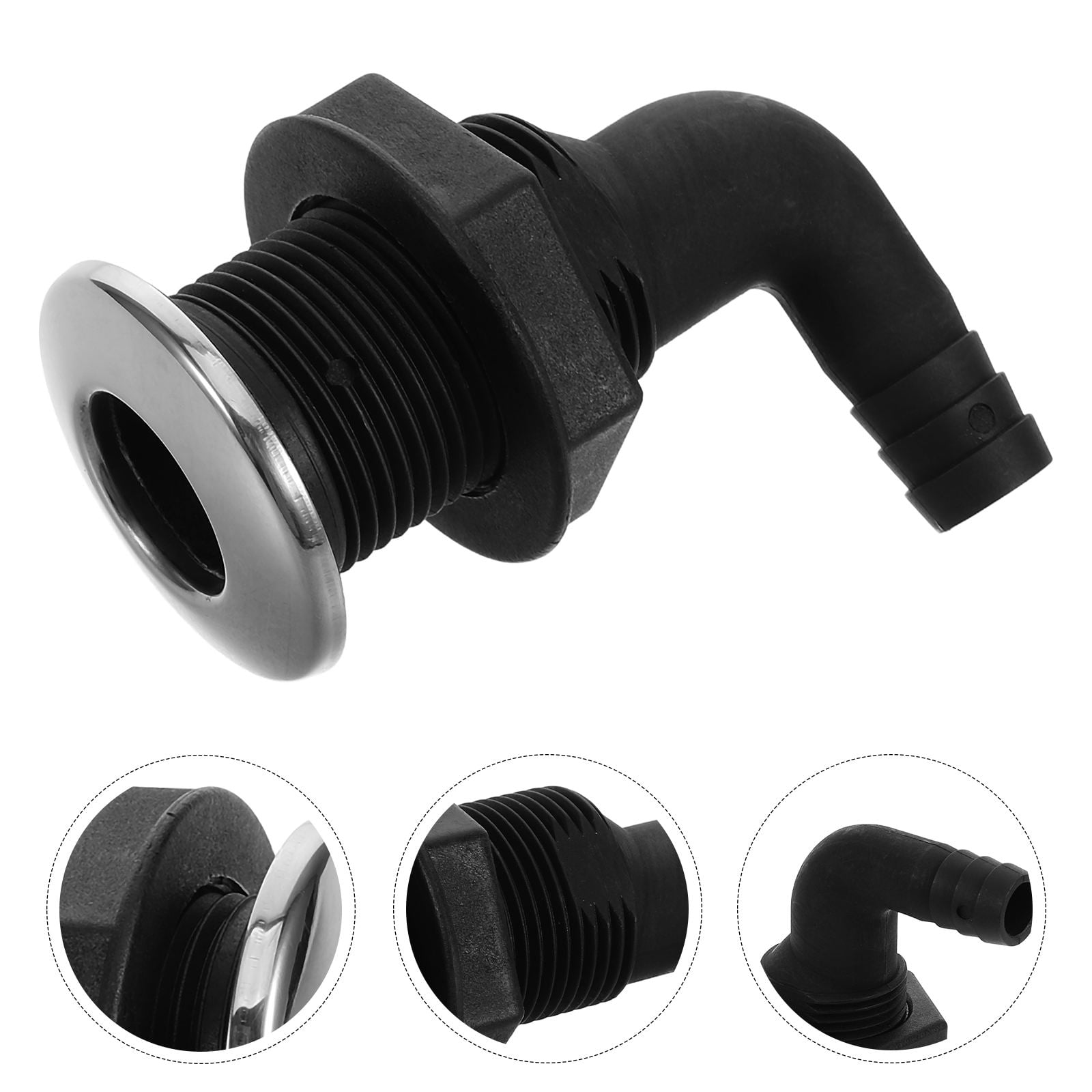 HOMEMAXS Marine Drain Fitting Boat Scupper Plug Deck Drain Scupper ...