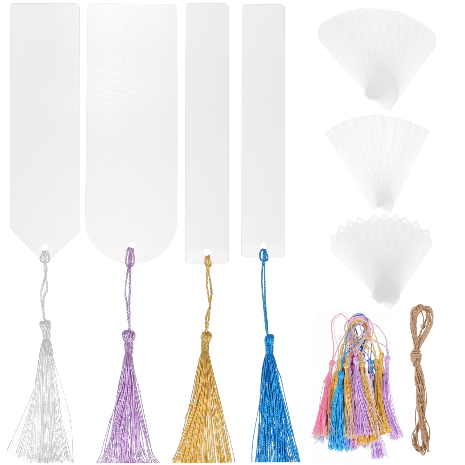 HOMEMAXS Marks Bookmark DIY Transparent Bookmarks Lightweight Office ...