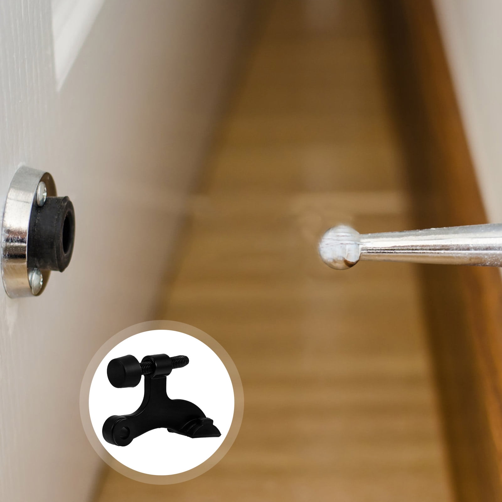 HOMEMAXS Masteelf 2pcs Hinge Door Stoppers Door Stop Heavy Duty ...