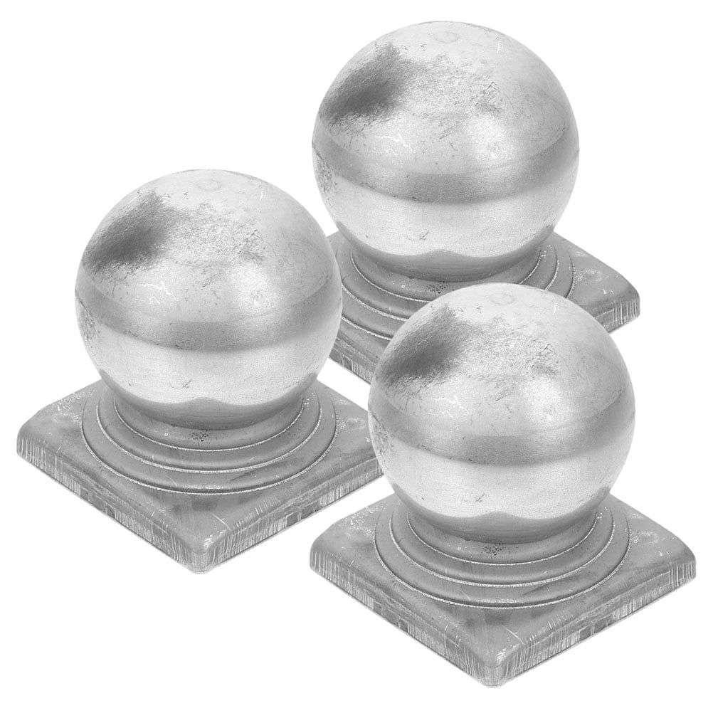 HOMEMAXS Masteelf 3pcs Post Caps Cover Metal Fence Post Protector ...