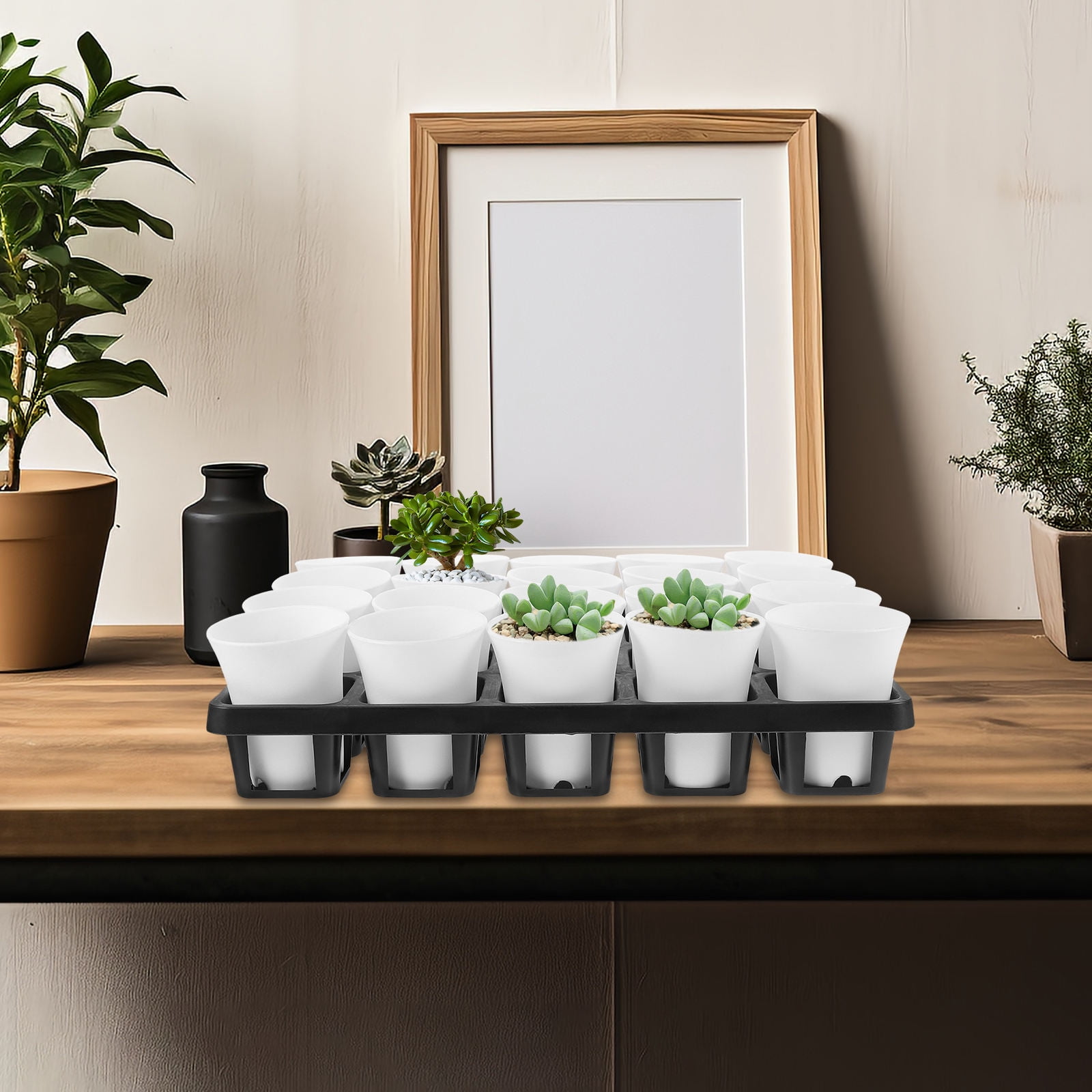 HOMEMAXS Meat Basin Organizer Basket Nursery Pot With Tray Starting ...