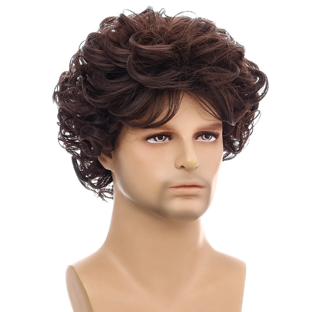 MOKKHNB Synthetic Wigs Men's Wig Brown 1Pack 22.4X9.8X1.2In - Walmart.com