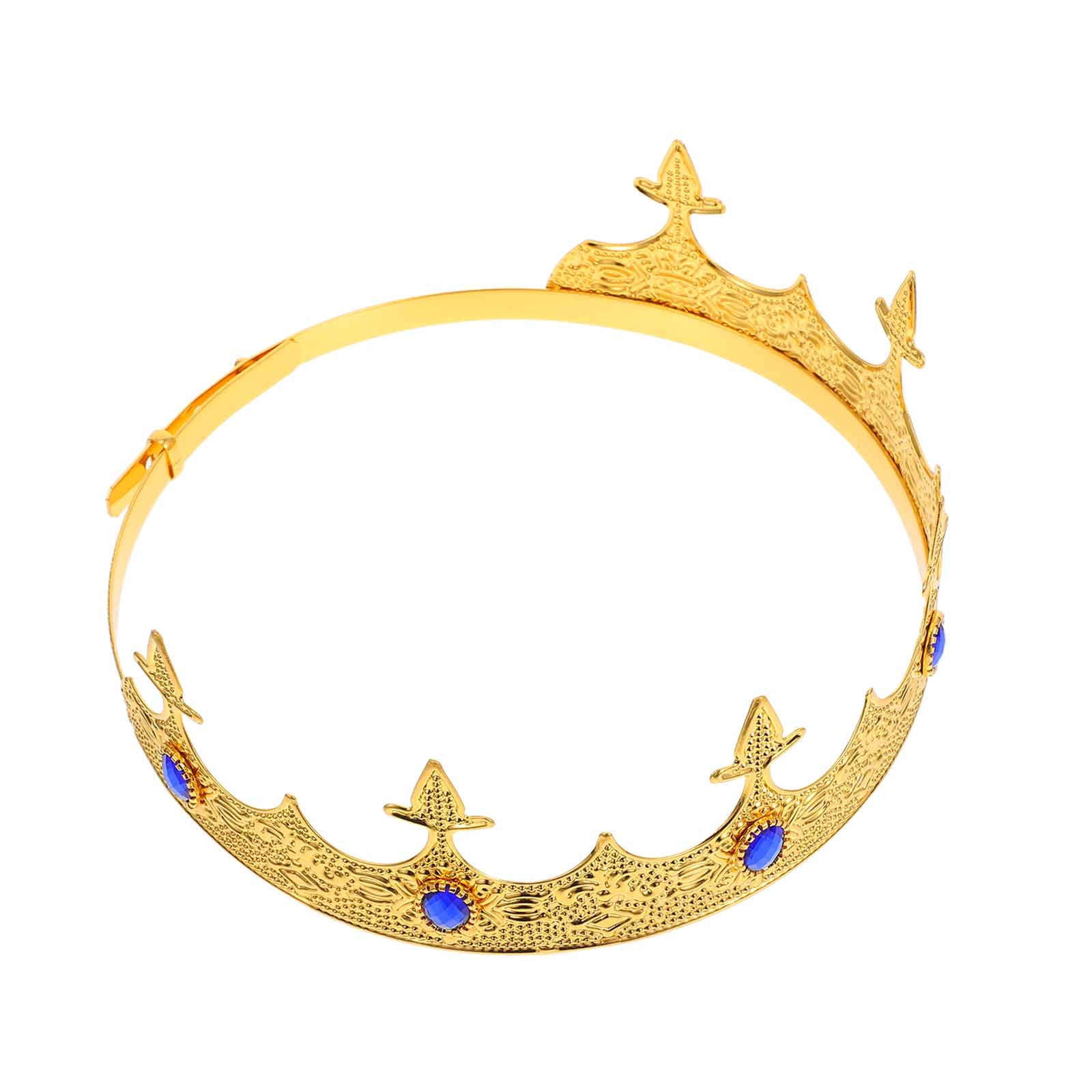 HOMEMAXS Men alloy Hair Band King Crown Headpiece Medieval Crown Men ...