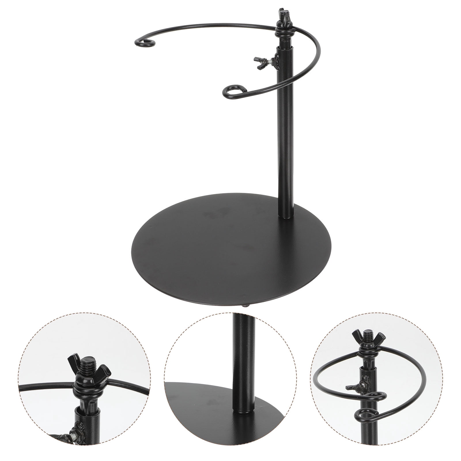 HOMEMAXS Metal Bouquet Riser Adjustable Flower Holder Stand Bride Black ...