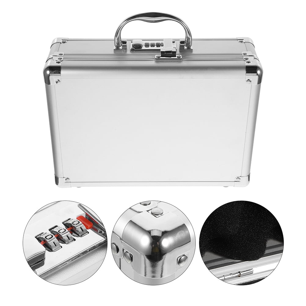 Metal Briefcase Suitcase Essential Tool Container Hand Heavy Duty ...