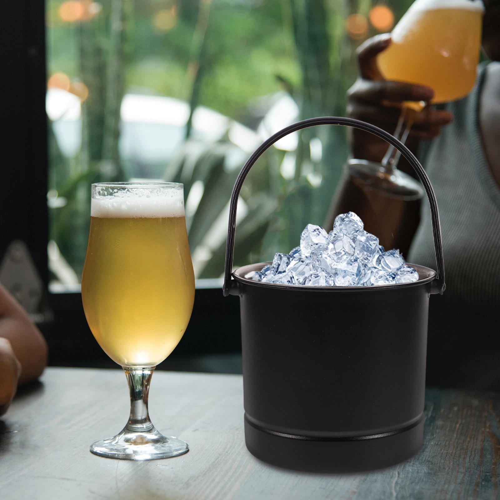 Metal Bucket Ice Holder For Party Wine Ice Container Party Ice Bucket ...