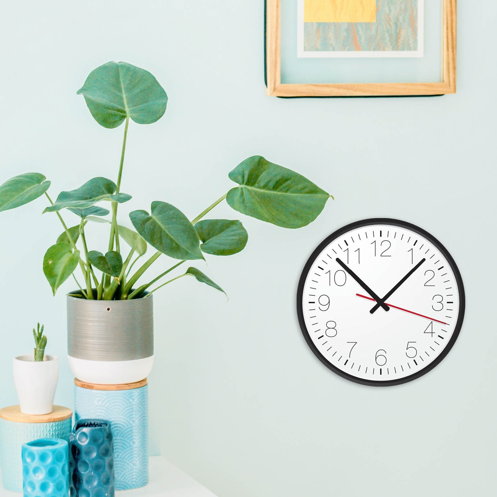 HOMEMAXS Metal Frame For Quartz Clock Slim Edge Wall Clock Parts Metal ...