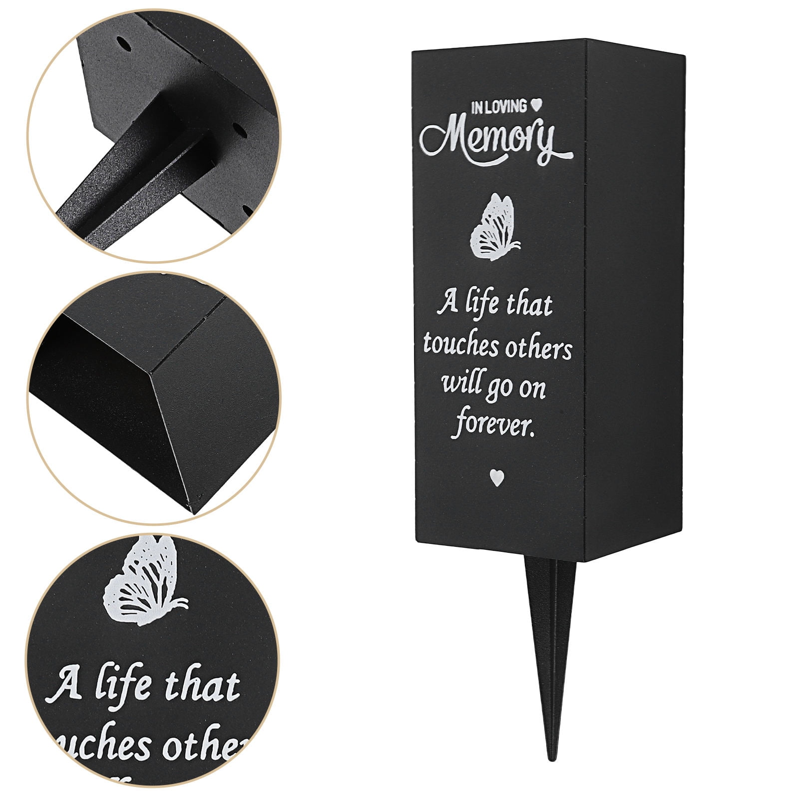 HOMEMAXS Metal Grave Vases with Spikes Cemetery Flower Vases for Grave ...